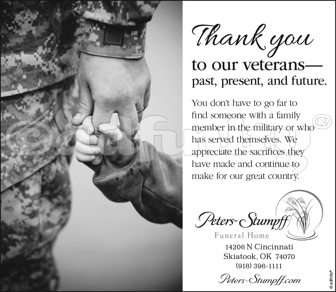 Thank you to our veterans - past, present and future. - adfinity